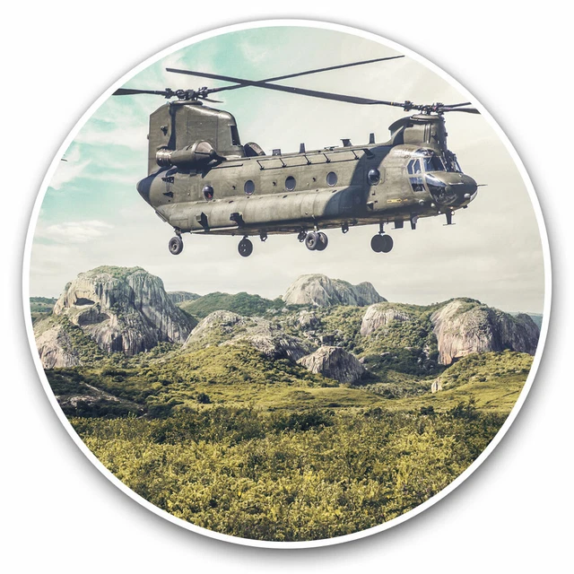 DOPASTICKER Chinook Helicopter Military Raf Cool Gift Decorative Laptop ...