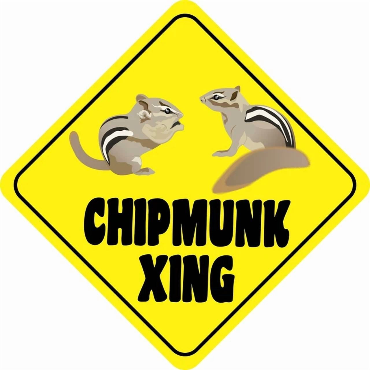 DOPASTICKER Chipmunk Crossing Sticker Phone Sticker, Latop Sticker ...
