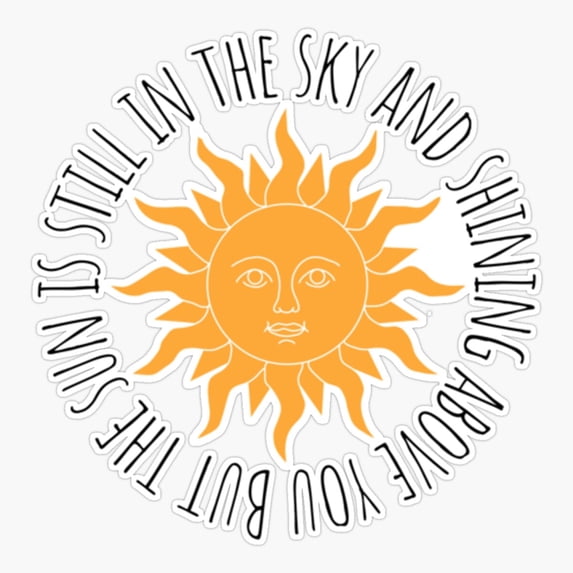 DOPASTICKER Chiquitita Sun Lyrics Sticker, Phone Sticker Car Sticker ...