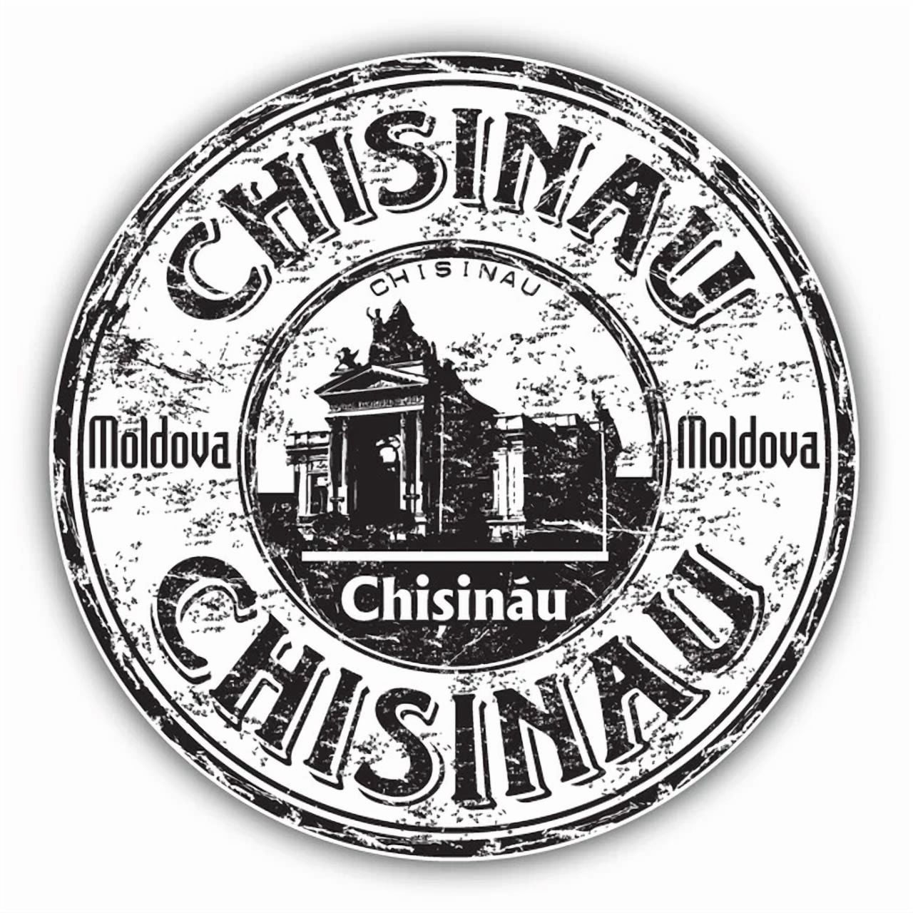 DOPASTICKER Chisinau Moldova Grunge Rubber Travel Sticker Decal Phone ...