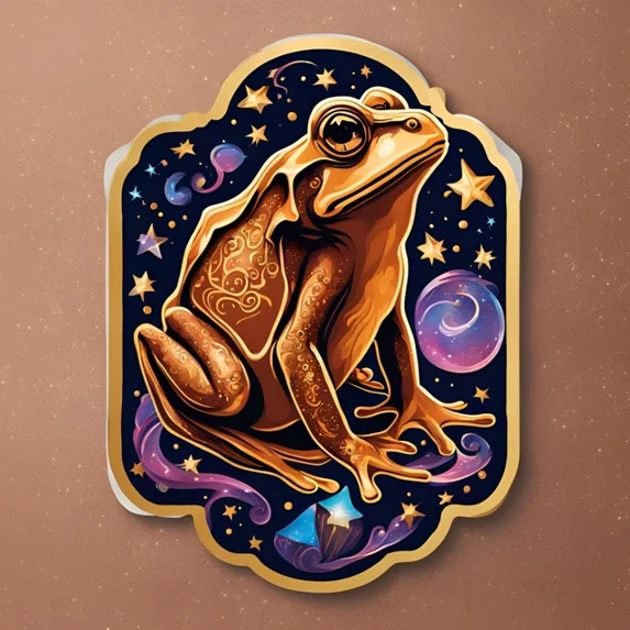 DOPASTICKER Chocolate Frog Sticker Phone Decal Water Bottle Stickers ...