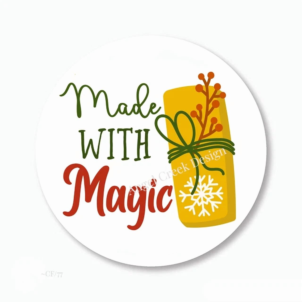 DOPASTICKER Chri.Stm.As Package Made With Magic Holiday Chri.Stm.As ...