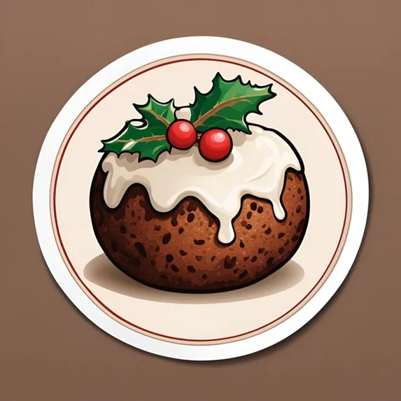 DOPASTICKER Chri.Stm.As Pudding Sticker Phone Decal Water Bottle ...