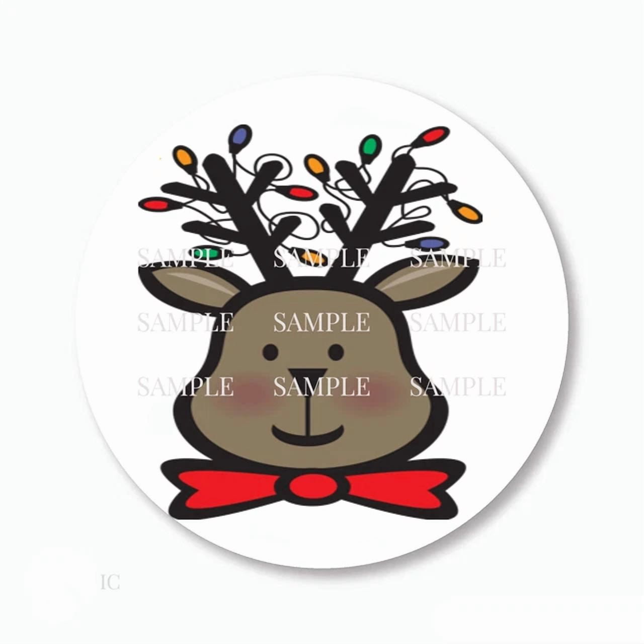DOPASTICKER Chri.Stm.As Reindeer Holiday Scrapbook Stickers Chri.Stm.As ...