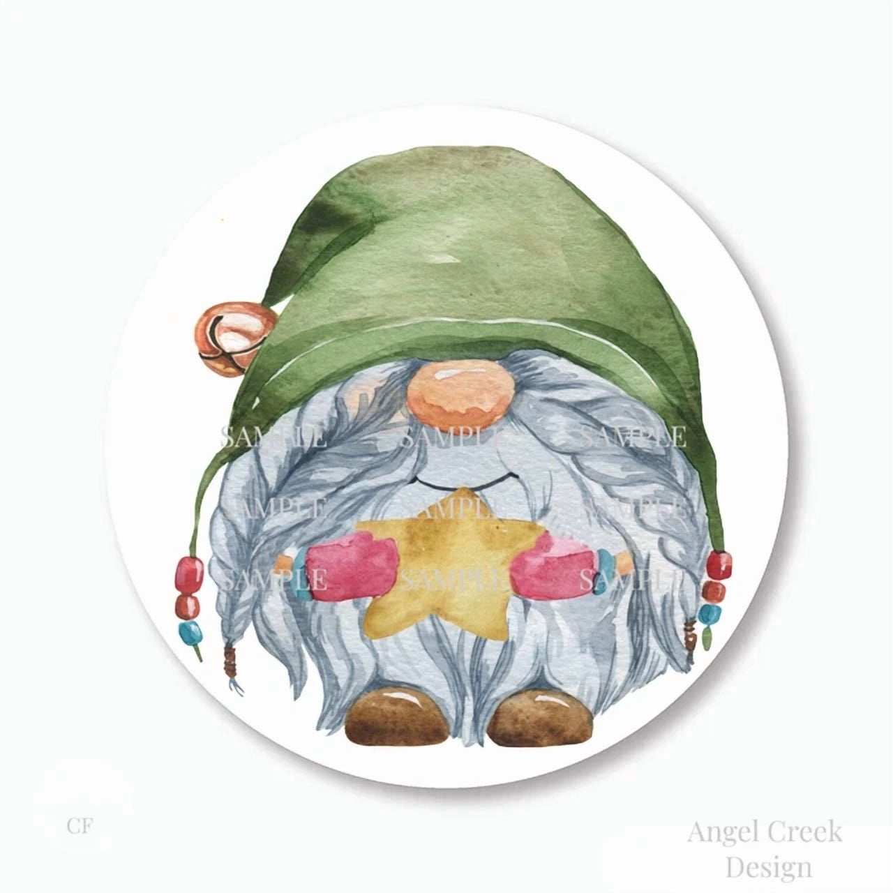 DOPASTICKER Chri.Stm.As Star Gnome Scrapbook Stickers Phone Decal Water ...