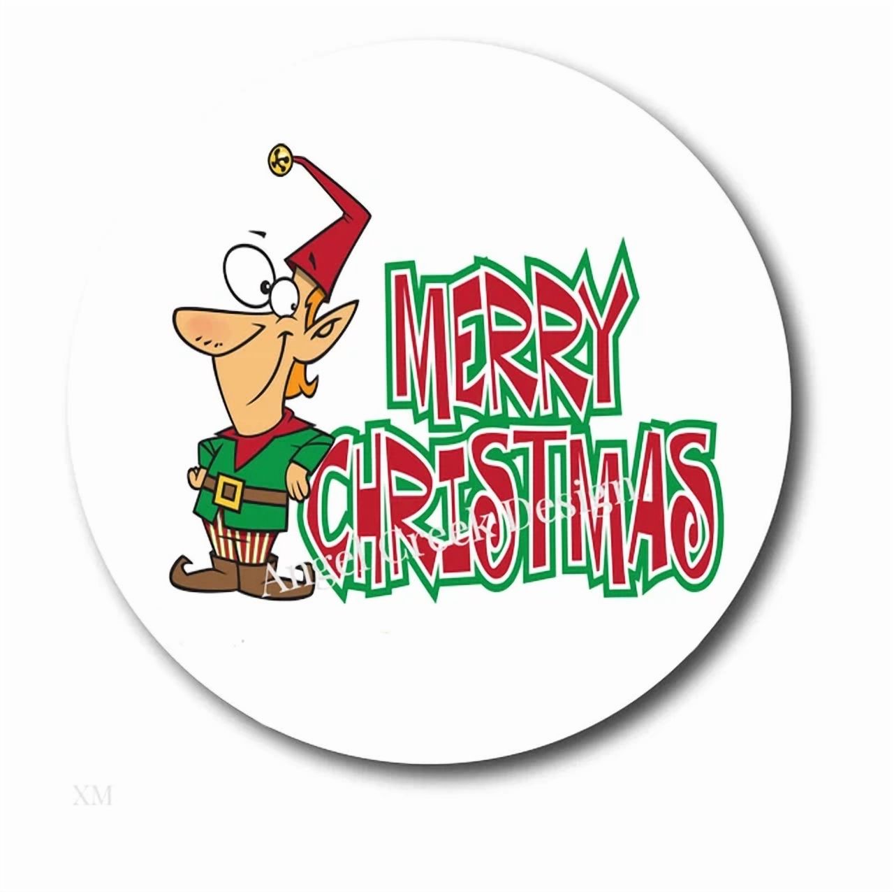 DOPASTICKER Chri.Stm.As Stickers Holiday Merry Chri.Stm.As San.Ta'S Elf ...