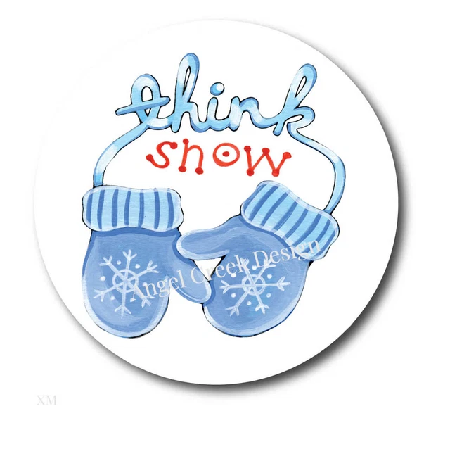 DOPASTICKER Chri.Stm.As Stickers Think Snow Mittens Holiday Chri.Stm.As ...