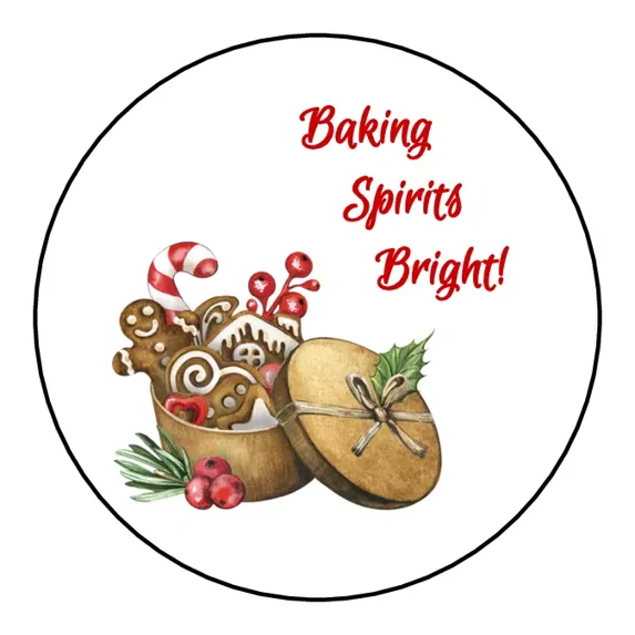 DOPASTICKER Chris.Tmas Baking Spirts Bright Stickers Gift You ...