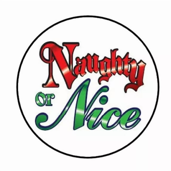 DOPASTICKER Chris.Tmas Nau.Ghty Or Nice Stickers. Gift You - Decorate ...