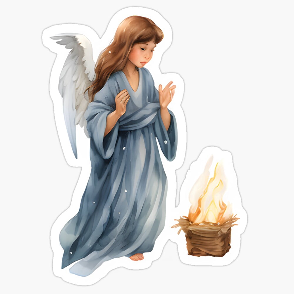 DOPASTICKER Christian Chris.Tmas, Spiritual Art, Angels And Guardians ...