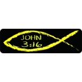 DOPASTICKER Christian Fish John 3:16 Sticker Phone Sticker, Latop ...