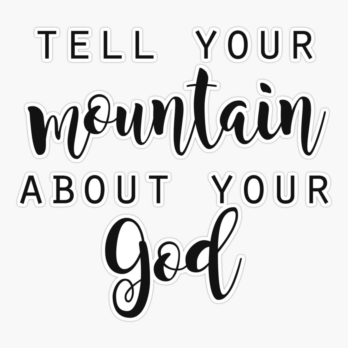 DOPASTICKER Christian Quote Sticker, Phone Sticker Car Stickers ...