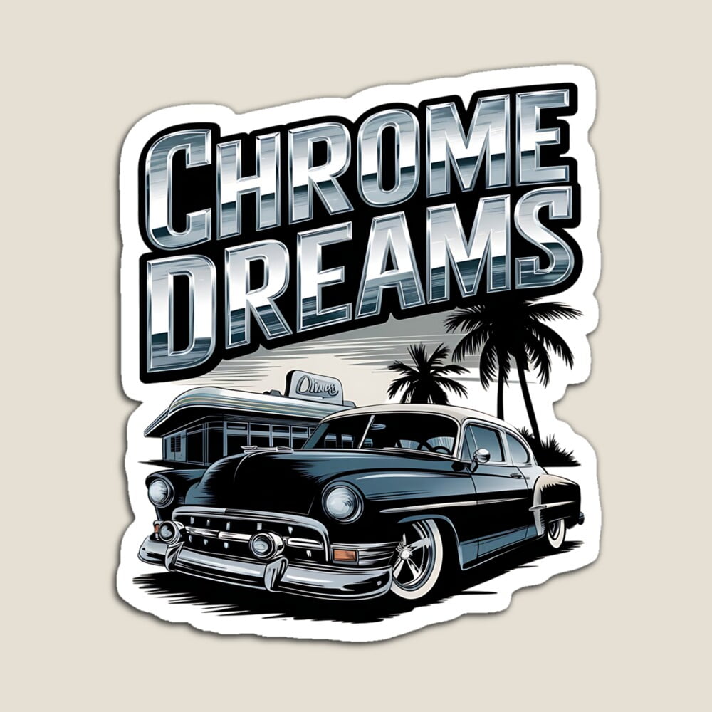 DOPASTICKER Chrome Dreams - American Hot Rods - Rocksteady Hotrod ...