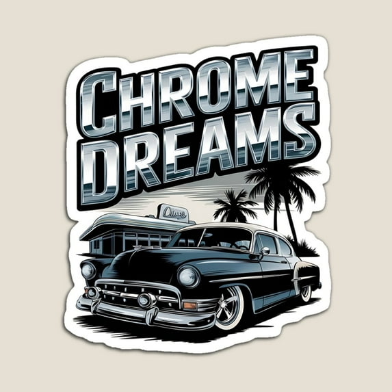 DOPASTICKER Chrome Dreams - American Hot Rods - Rocksteady Hotrod ...