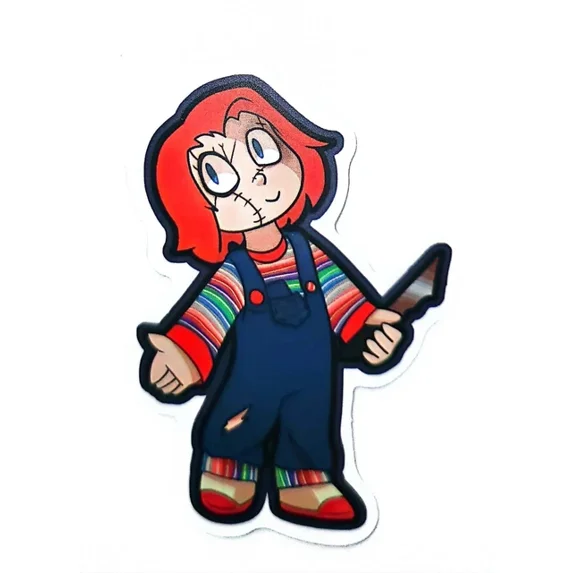 DOPASTICKER Chucky Childs Play Anime Manga Horror Sticker Phone Decal ...