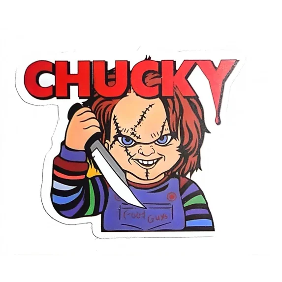 DOPASTICKER Chucky Childs Play Anime Manga Horror Sticker Phone Decal ...