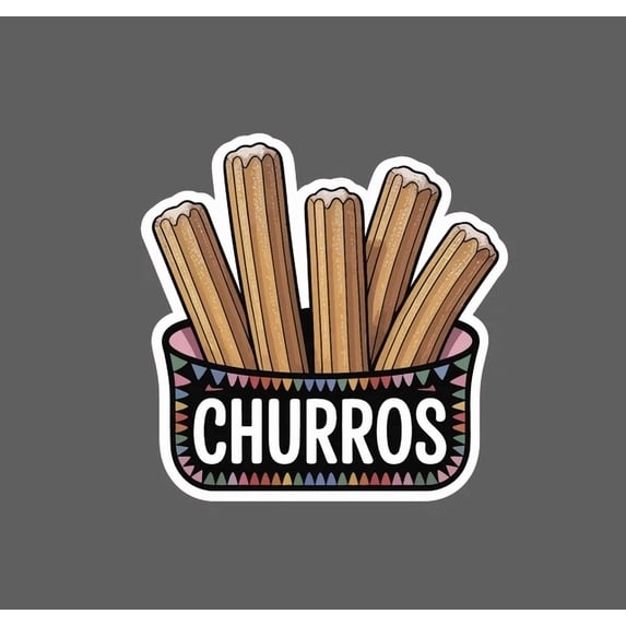DOPASTICKER Churros Sticker Dessert Food Dinner Snack Sticker Phone ...