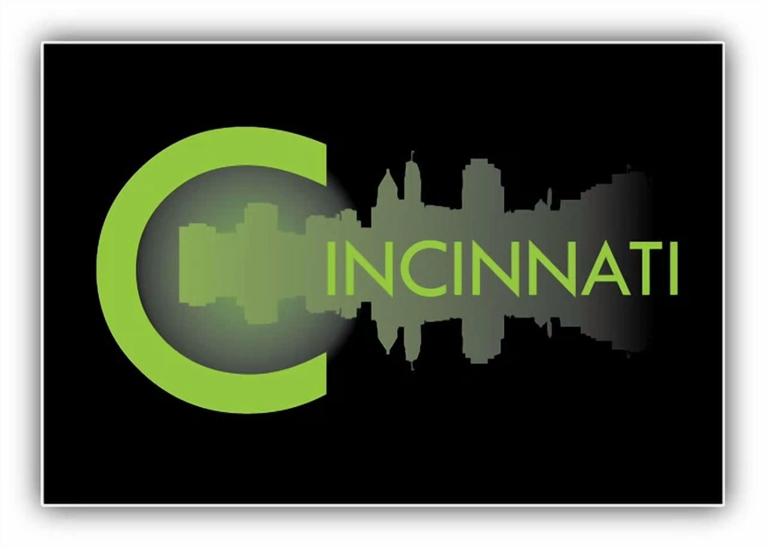 DOPASTICKER Cincinnati City Silhouette Sticker Decal Phone Decal Water ...