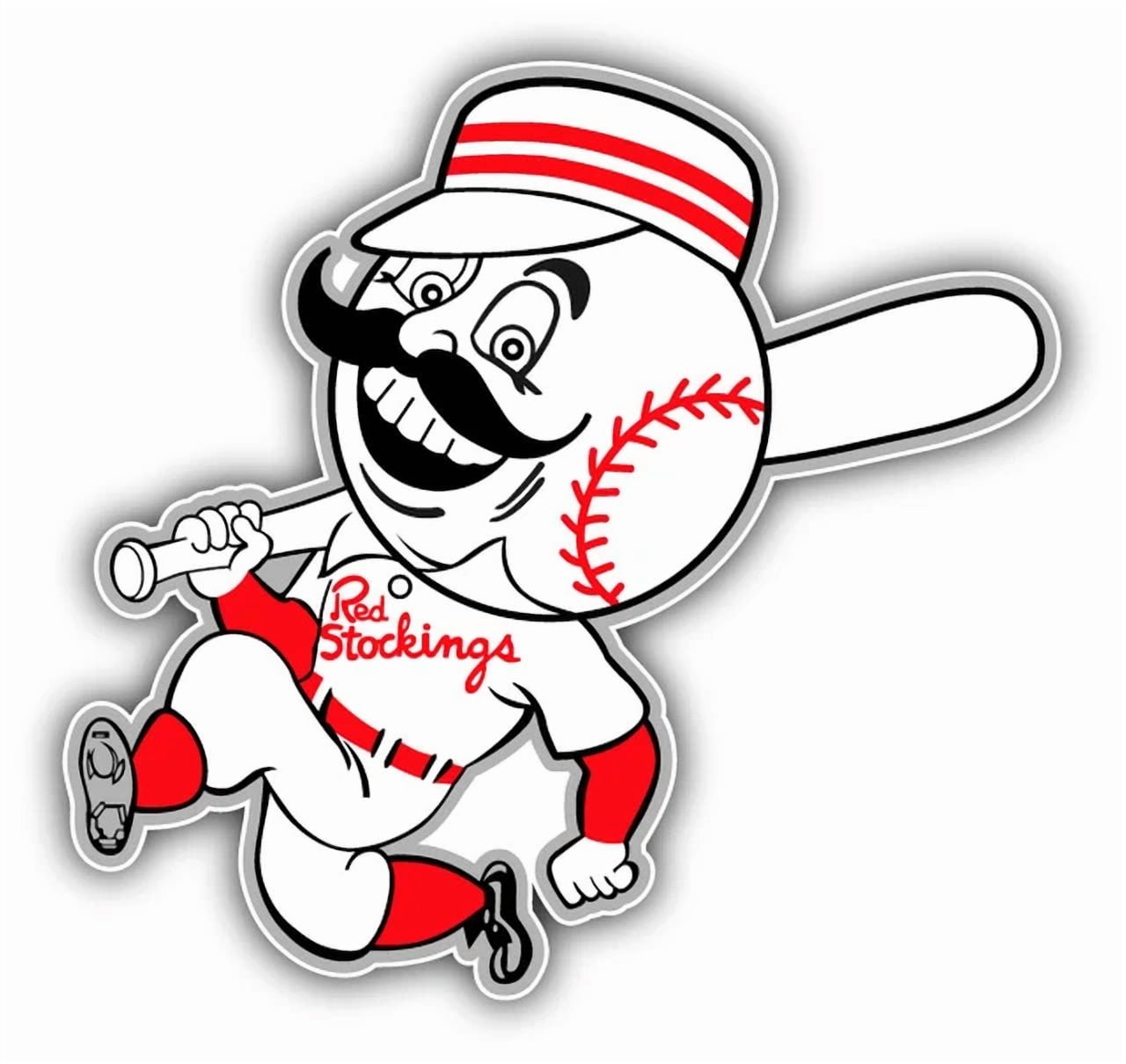 DOPASTICKER Cincinnati Reds Baseball Sport Logo Car Sticker Phone Water ...