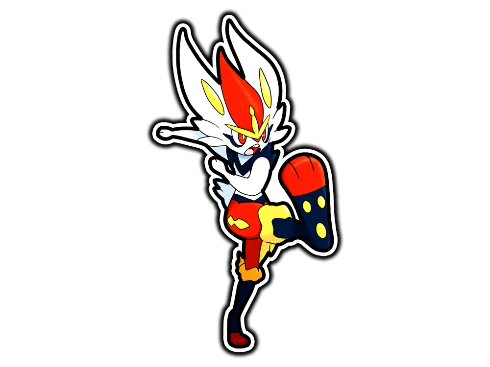 DOPASTICKER Cinderace Sticker Decal Phone Decal Water Bottle Stickers ...