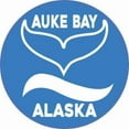 DOPASTICKER Circle Auke Bay Alaska Whale Sticker Animal Watching Travel ...