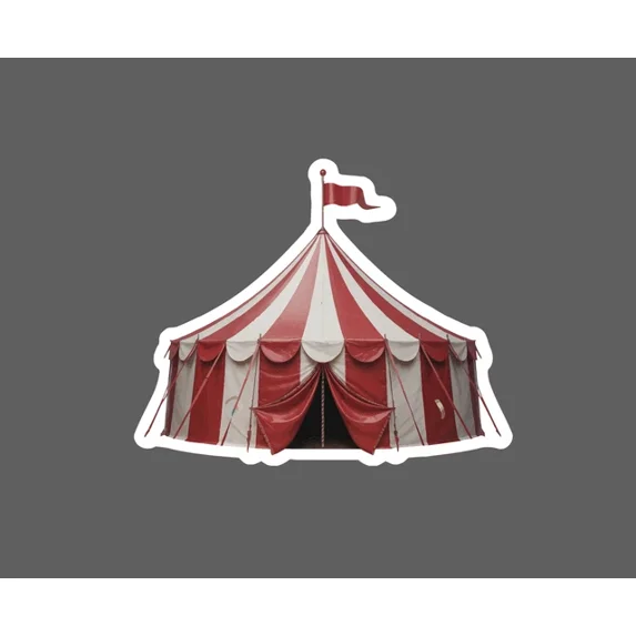 DOPASTICKER Circus Tent Sticker Clown Show Entertainment Sticker Phone ...