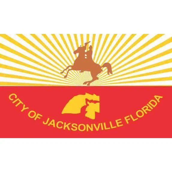 DOPASTICKER City Of Jacksonville Florida Flag Stickers Phone Sticker ...