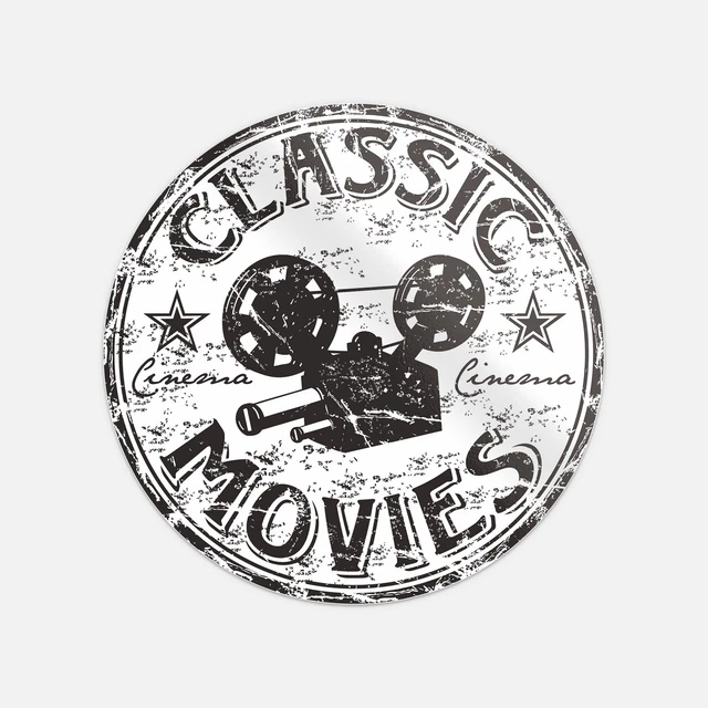 DOPASTICKER Classic Movies Cinema Grunge Sticker Decal Phone Decal ...