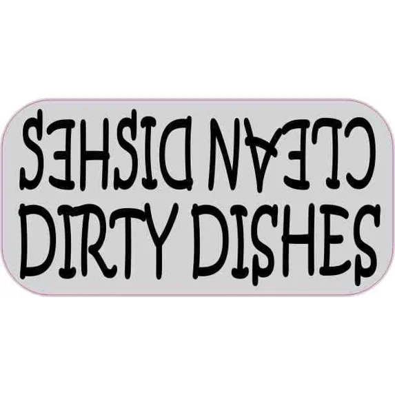 DOPASTICKER Clean Dishes Dirty Dishes Sticker Kitchen Sticker Phone ...
