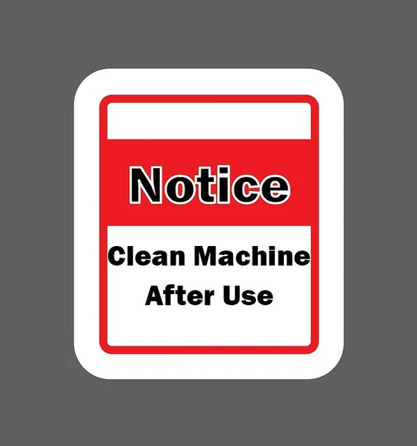 DOPASTICKER Clean Machine After Use Sticker Phone Sticker, Latop ...