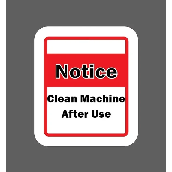 DOPASTICKER Clean Machine After Use Sticker Phone Sticker, Latop ...