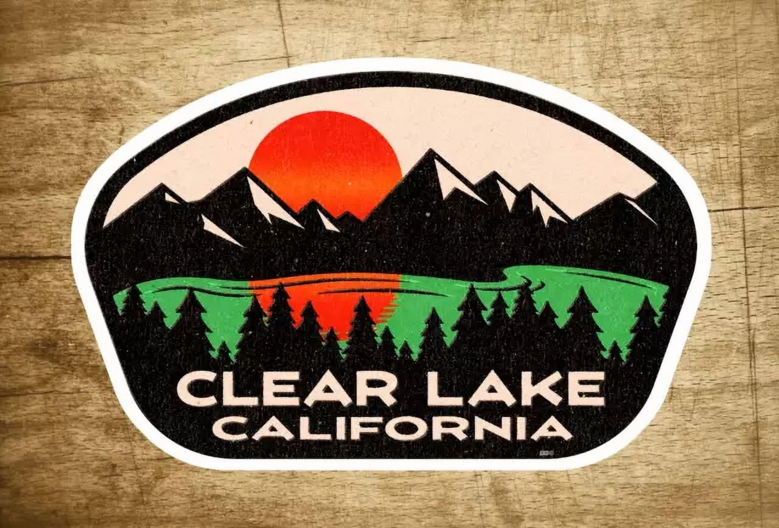 DOPASTICKER Clear Lake California Sticker Bass Fishing Decorative ...