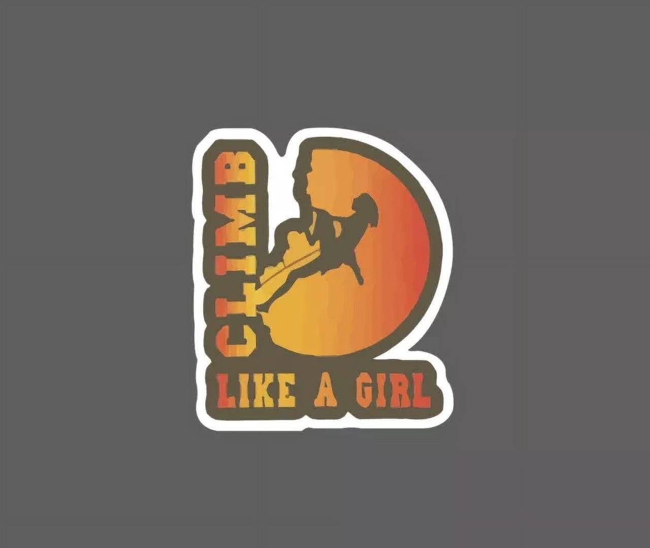 DOPASTICKER Climb Like A Girl Decorative Laptop, Phone Stickers ...