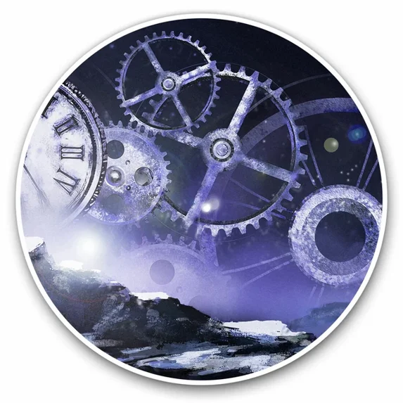 DOPASTICKER Clock And Clockwork Mechanism Cool Gift Decorative Laptop ...