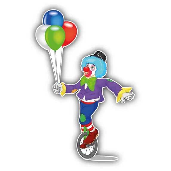 DOPASTICKER Clown Cartoon Car Sticker Phone Decal Water Bottle Stickers ...
