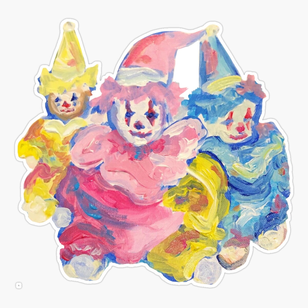 DOPASTICKER Clown Friends Sticker, Phone Sticker Car Stickers, Birthday ...