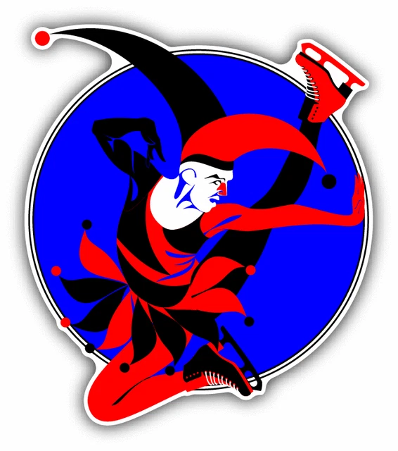 DOPASTICKER Clown Ice Skating Figure Show Sticker Decal Phone Decal ...