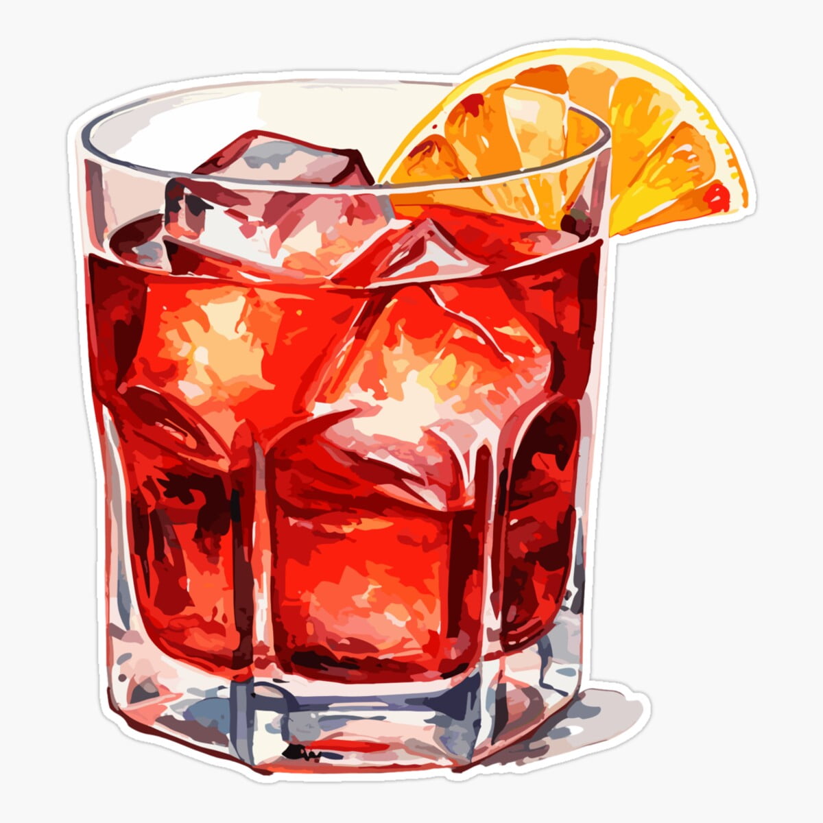 DOPASTICKER Cmericano Cocktail Drink Sticker, Phone Sticker Car ...