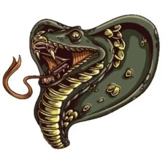 DOPASTICKER Cobra Snake Sticker Phone Decal Water Bottle Stickers, Cars ...