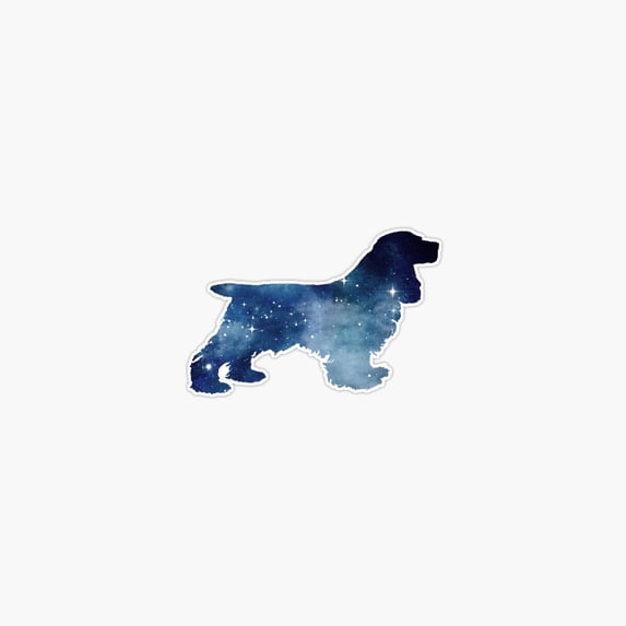 DOPASTICKER Cocker Spaniel Silhouette Sticker, Phone Sticker Car ...