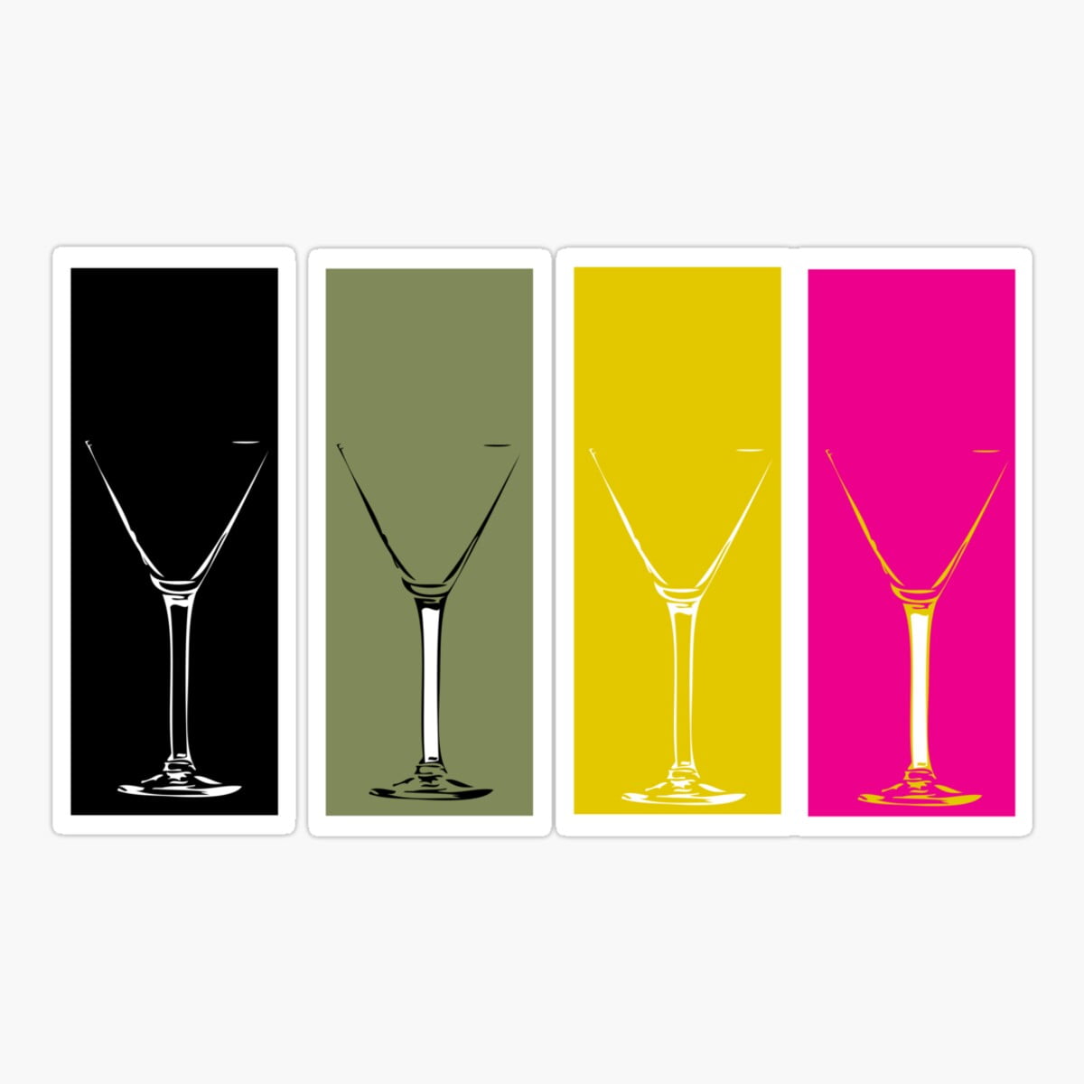 DOPASTICKER Cocktail Gles Sticker And Prints Sticker, Phone Sticker Car ...