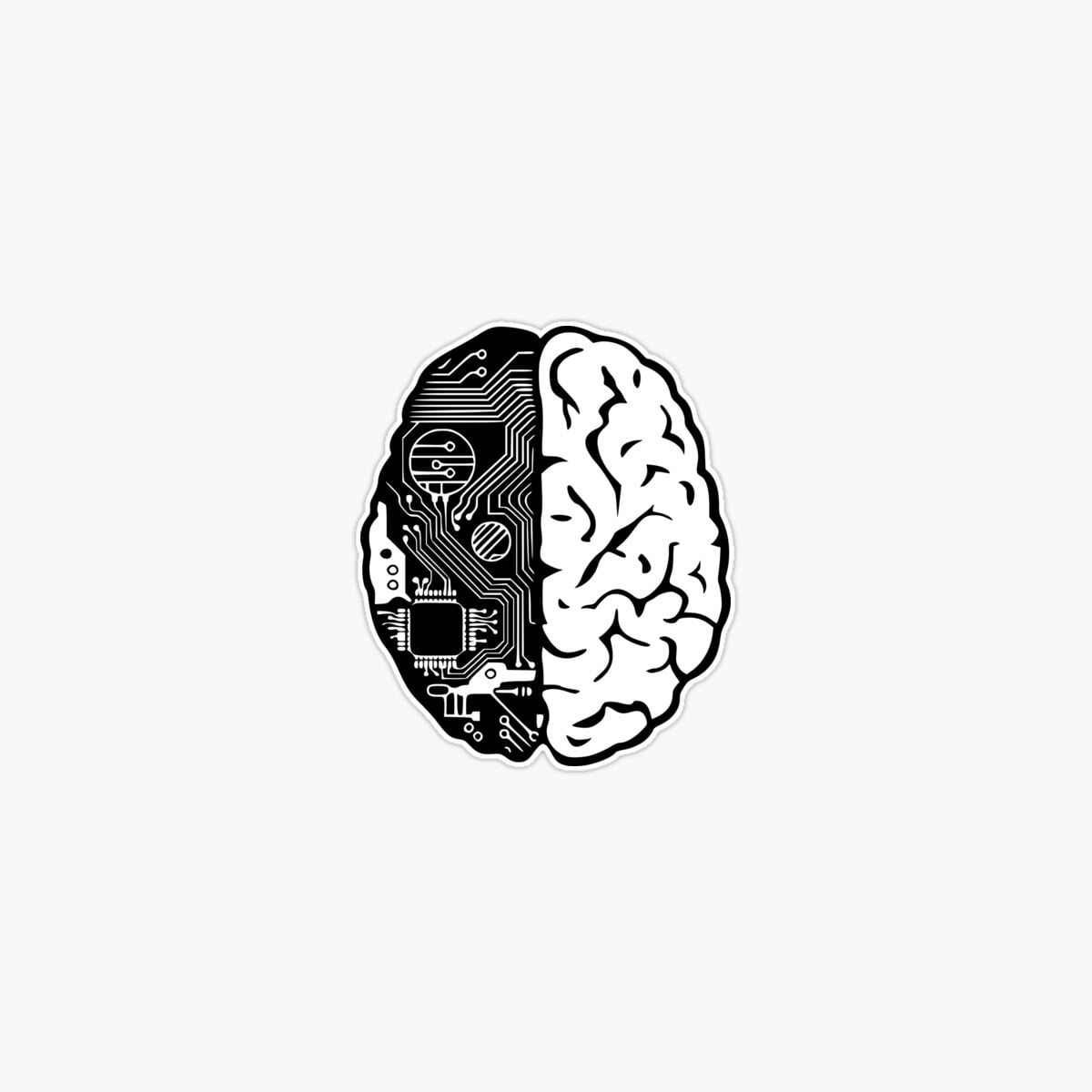 DOPASTICKER Coding Brain Sticker, Phone Sticker Car Stickers, Birthday ...