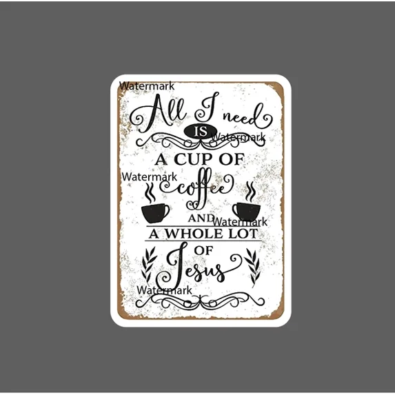 DOPASTICKER Coffee And Jesus Sticker Faith Sticker Phone Sticker, Latop ...