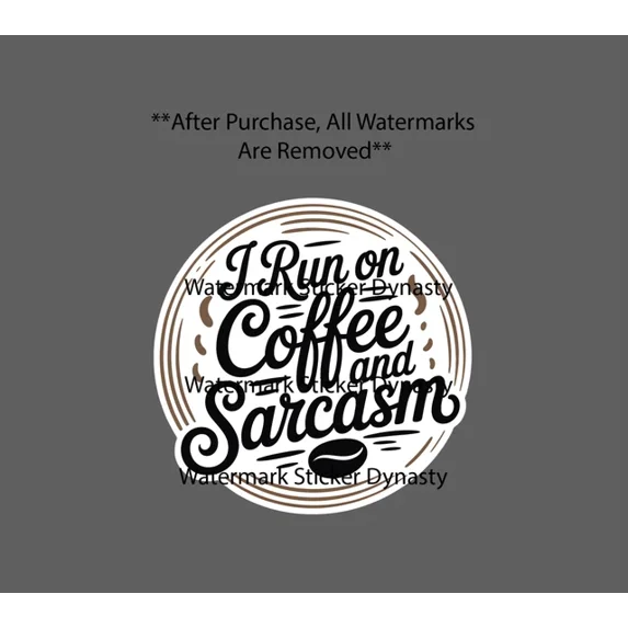 DOPASTICKER Coffee And Sticker Quote Caffeine Drink Home Sticker Phone ...