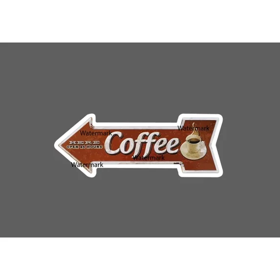 DOPASTICKER Coffee Arrow Sticker Cafe Retro Sticker Phone Sticker ...