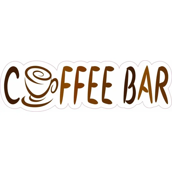 DOPASTICKER Coffee Bar Sticker Phone Sticker, Latop Sticker, Lover Gift ...