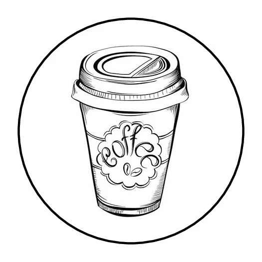 DOPASTICKER Coffee Cup Stickers Phone Decal Water Bottle Stickers, Cars ...