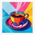 DOPASTICKER Coffee Pop Art 3 Sticker, Phone Sticker Water Bottle ...