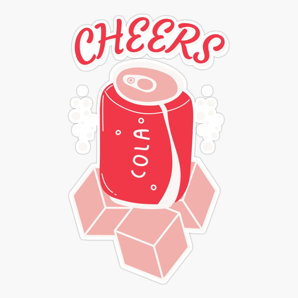 DOPASTICKER Cola Cheers Sticker, Phone Sticker Car Stickers, Birthday ...