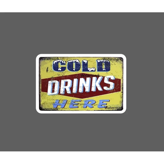 DOPASTICKER Cold Drinks Sticker Retro Sticker Phone Sticker, Latop ...